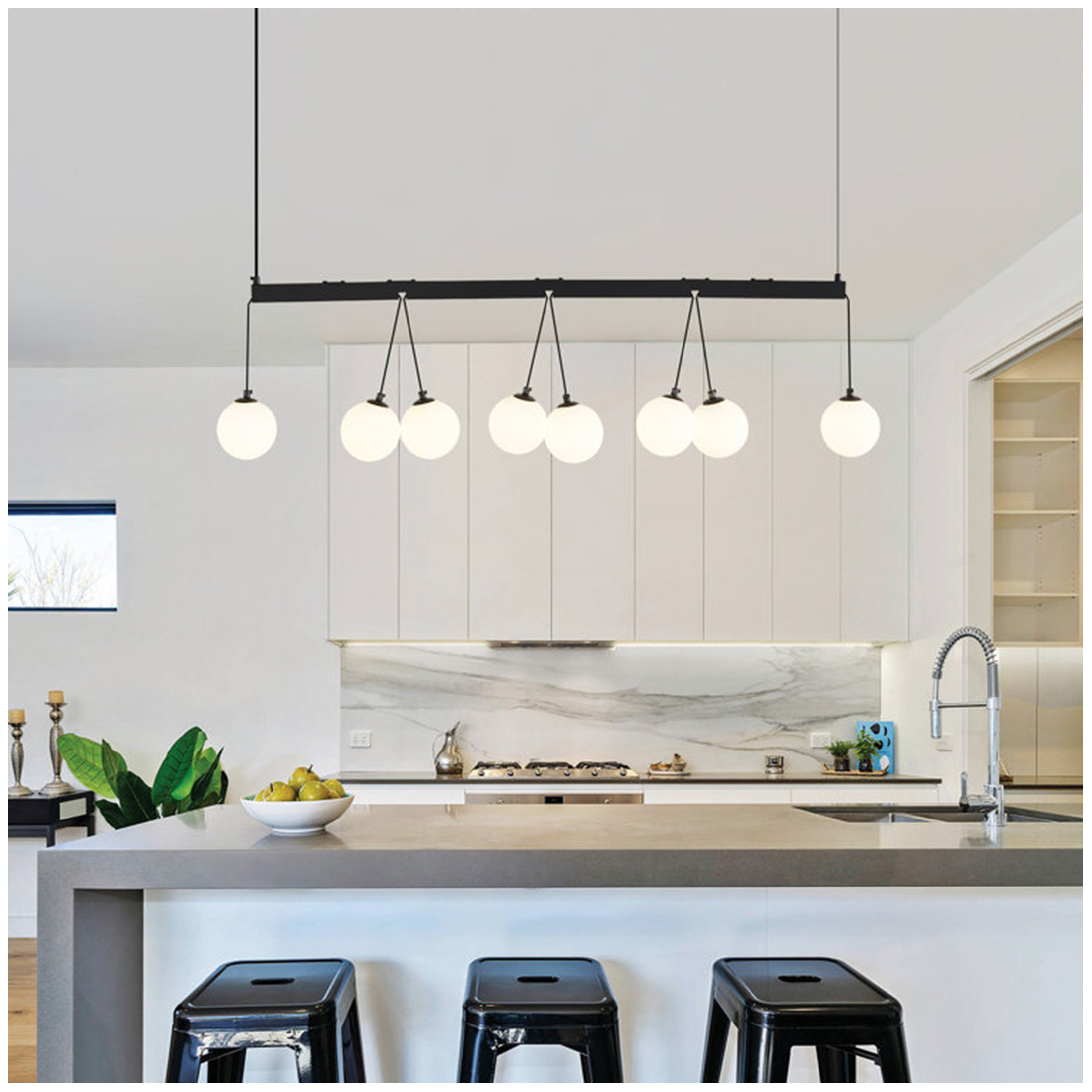 17 Stories Broghan 8 - Light Sphere Globe Chandelier[No Bulb] - Wayfair ...